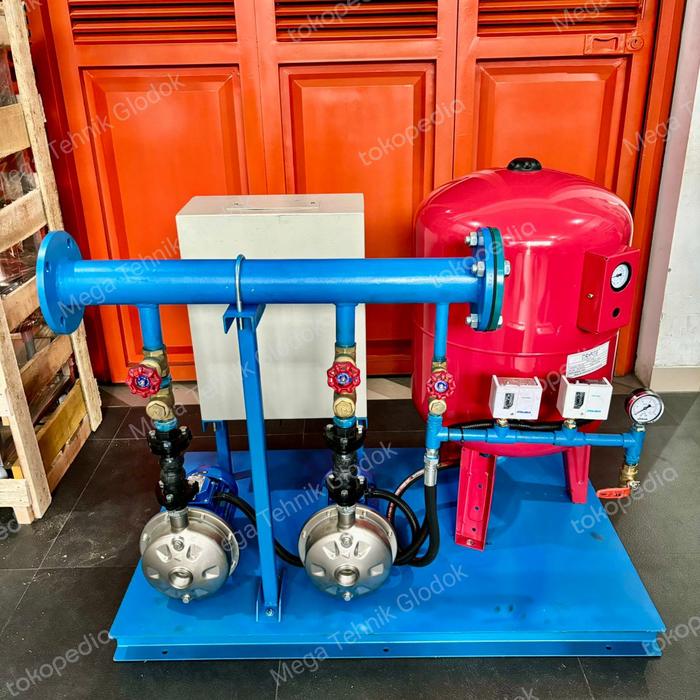 Jual Pompa Booster Package 2 pompa CDX70/07E lengkap panel dan asesoris ...