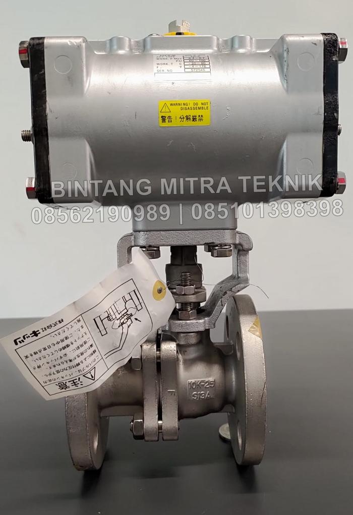 Jual BALL VALVE KITZ 10UTB SS304 JIS10K 1" + ACTUATOR PNEUMATIC KITZ FA-2 - Kota Bandung ...