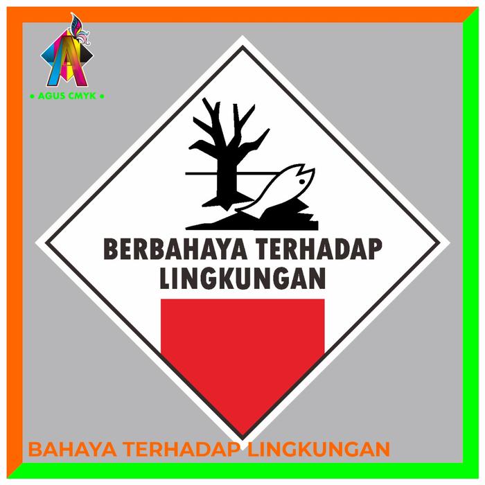 Jual STIKER LABEL simbol K3 LIMBAH B3 HAZMAT beracun - REAKTIF, 15*15 ...
