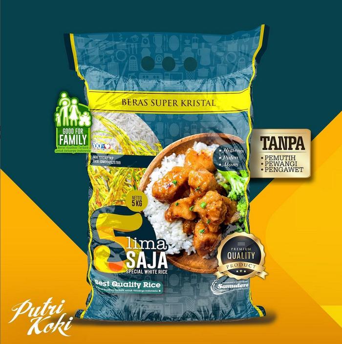 Jual Beras Lima Saja 5kg - Kota Malang - Inti Boga | Tokopedia