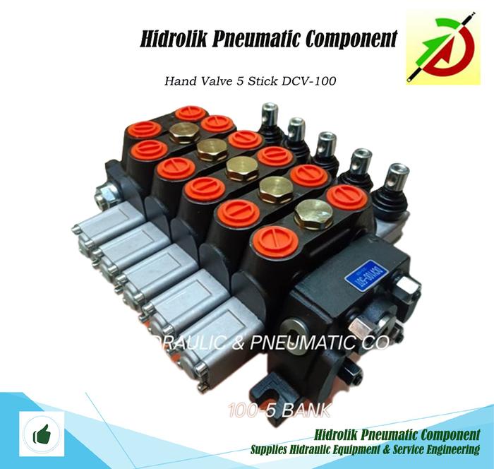 Jual hydraulic hand valve 3/4" 5 STICK DAN SPRING CENTRE / DCV-100/5 ...
