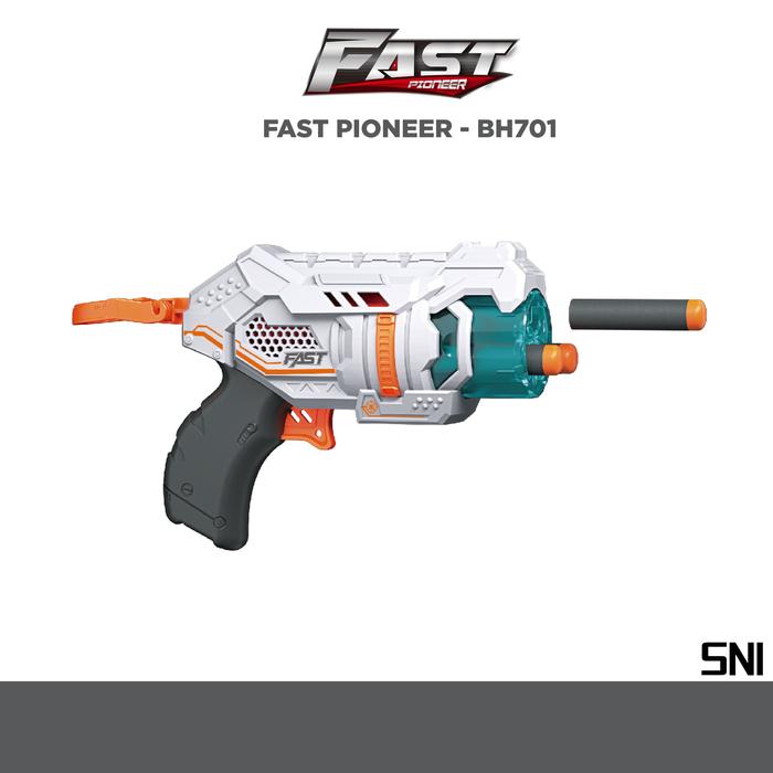 Promo Fast Pioneer Manual Soft Bullet Gun Toy / Mini 4darts / Tembakan ...