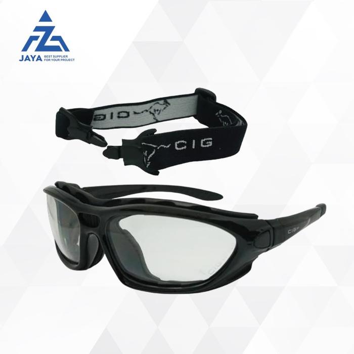 Jual Safety Glass/Kacamata Safety/smoke lens/Google/CIG Eucla - Abu-abu ...