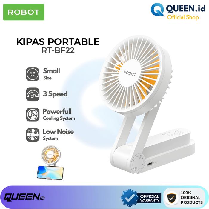 Jual ROBOT RT-BF22 Mini Fan Foldable Kipas Genggam Portable 1200mAh USB C - Kab. Tangerang ...