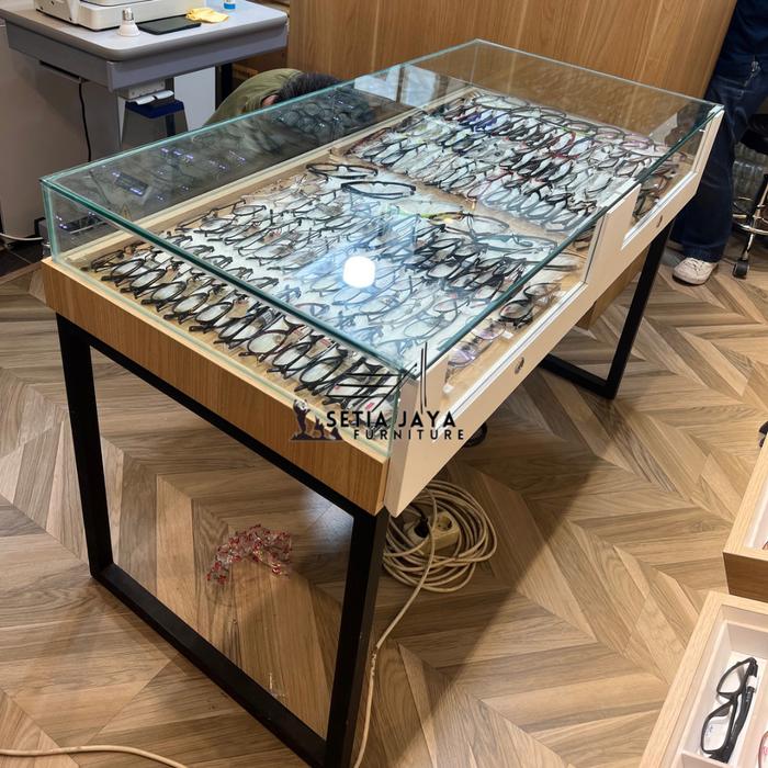 Jual FURNITURE ETALASE KACAMATA MEJA TERRBUKA MODERN - Kab. Bekasi ...