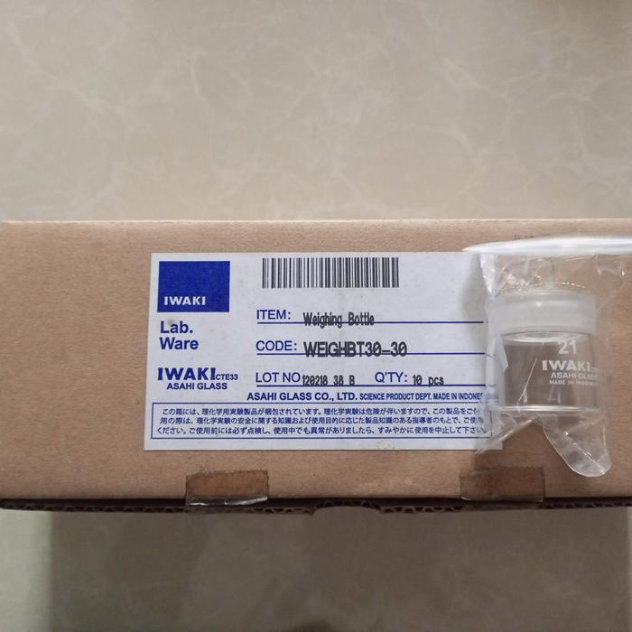 Jual Weighing Bottle Iwaki 30-30 / Botol Timbang - Kota Bogor ...