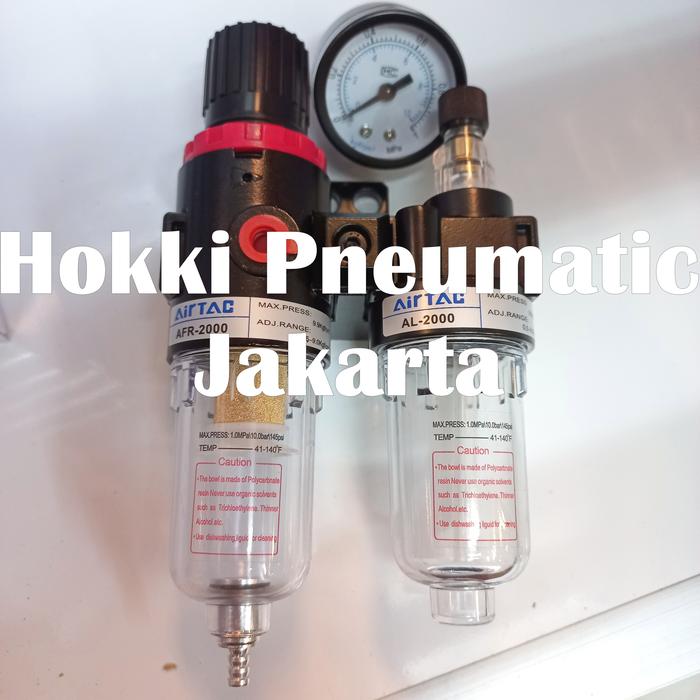 Jual Airtac filter regulator lubricator AFR2000 + AL2000 AFC2000 1/4" inch - Jakarta Barat ...