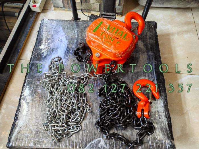 Jual Takel 1 Ton Vital Chain Block 1 Ton x 15 Meter Asli Japan ...