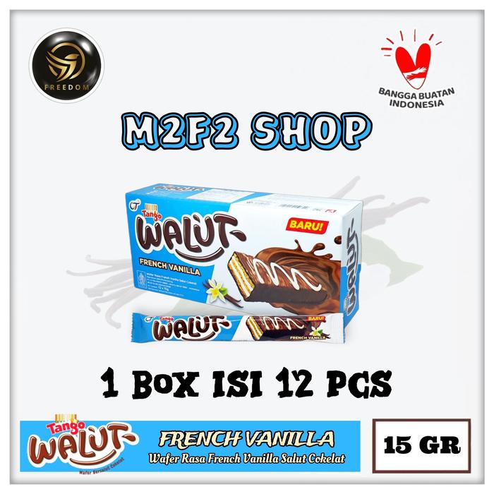 Jual Tango Wafer Walut French Vanilla | Vanila Salut Cokelat 15 gr (1 ...