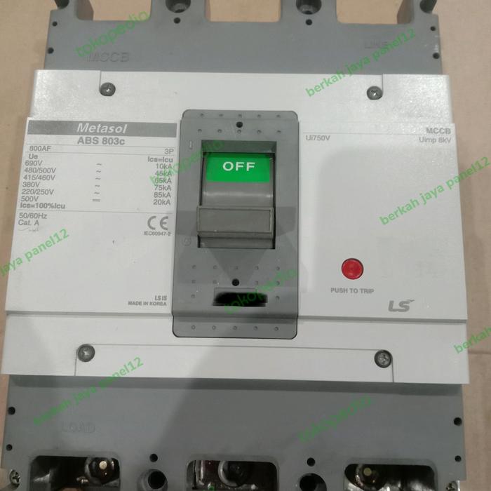 Jual MCCB LS ABS 803c Metasol 800A 3P 65ka mccb ls abn 803c Metasol 800a 3p - Jakarta Pusat ...