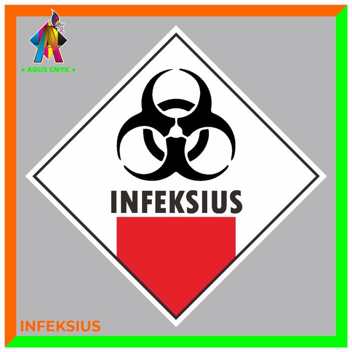 Jual STIKER LABEL simbol K3 LIMBAH B3 HAZMAT beracun - KOROSIF, 10*10 ...