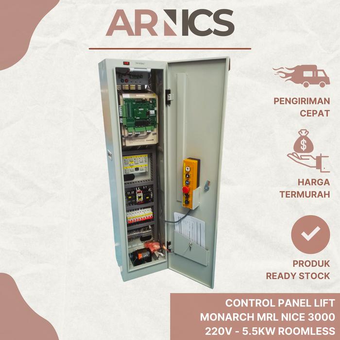 Jual Control Panel Lift Monarch MRL NICE 3000 220V - 5.5kw Roomless ...