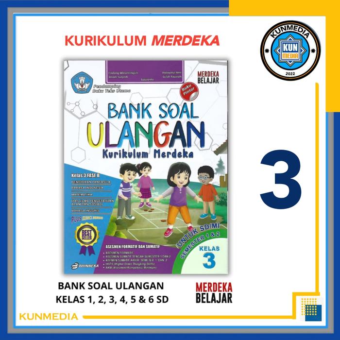 Jual Buku Bank Soal Ulangan Kelas 1 2 3 4 5 6 Sd Kurikulum Merdeka Vkm Di Seller Noelle ...