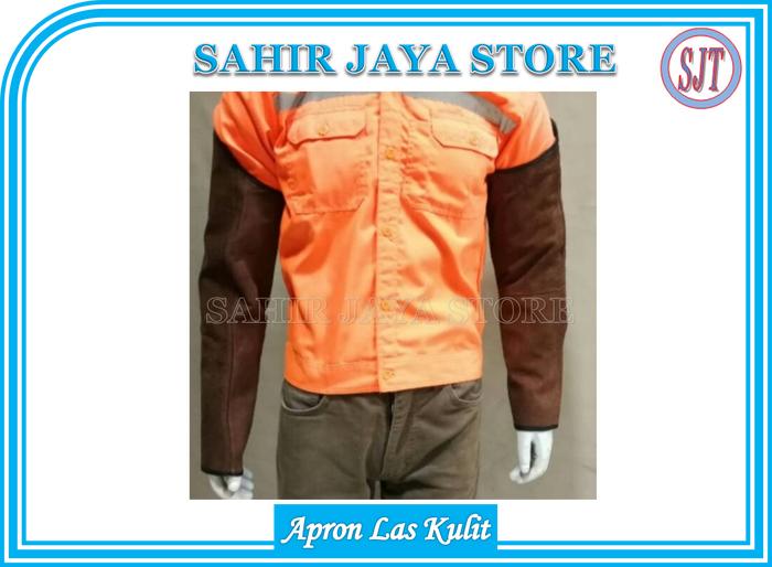 Promo Set Apron safety dada lengan kulit untuk las set apron las kulit ...