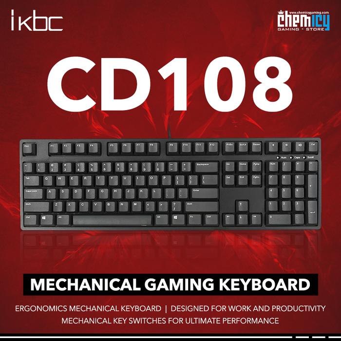Jual iKBC CD108 Black Full Size Mechanical Keyboard - Jakarta Pusat - Chemicy Gaming | Tokopedia