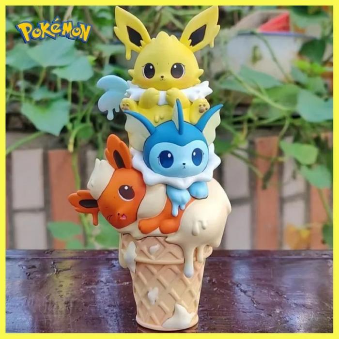 Jual Pokemon Evolution Eevee Mini Ice Cream Vaporeon Jolteon Flareon ...