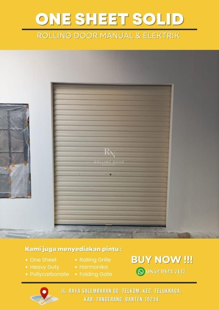 Jual Rolling door one sheet solid pintu toko ruko mall tebal 0,45mm ...