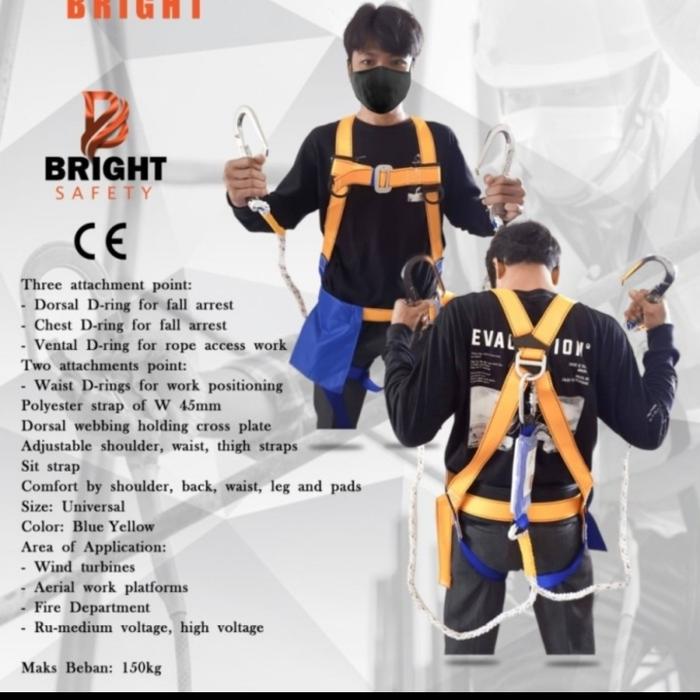 Jual FULL BODY HARNESS + DOUBLE LANYARD ABSORBER - Jakarta Barat ...