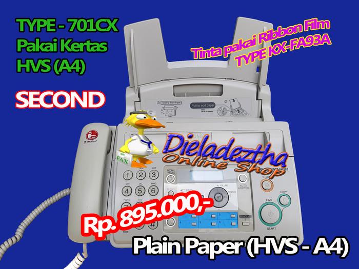 Jual Mesin Fax Panasonic Plain Paper Faximile Pakai Kertas HVS Facsimile - 701-PUTIH - Kab ...