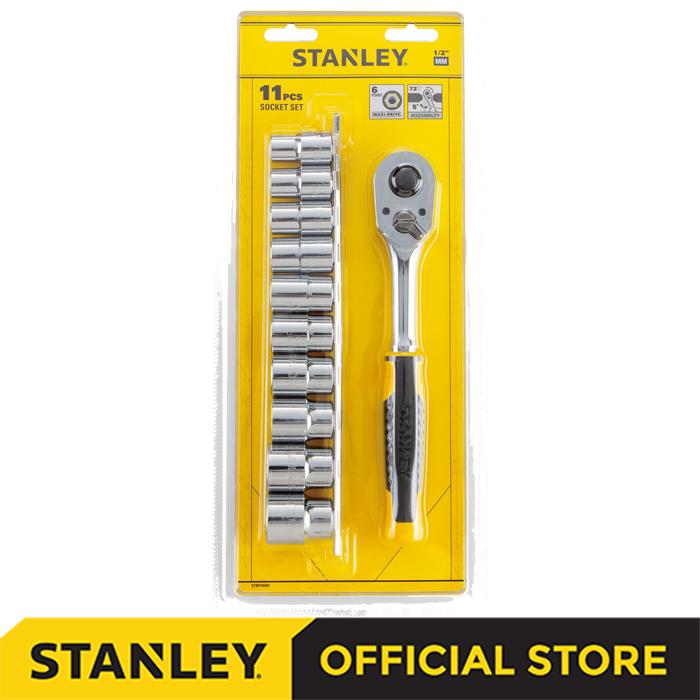 Promo Stanley Socket Metric Set SQ 1/2" 6pts 11pcs STMT45501 Cicil 0% ...