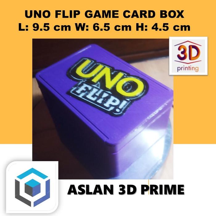 Jual UNO FLIP CARD GAME BOX + SLIDING LID & ELEVATED LOGO 3D Print PLA+ ...