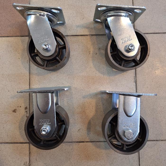 Promo Roda Besi Heavy Duty 4 inch (2 Hidup 2 Mati) - Jakarta Barat ...