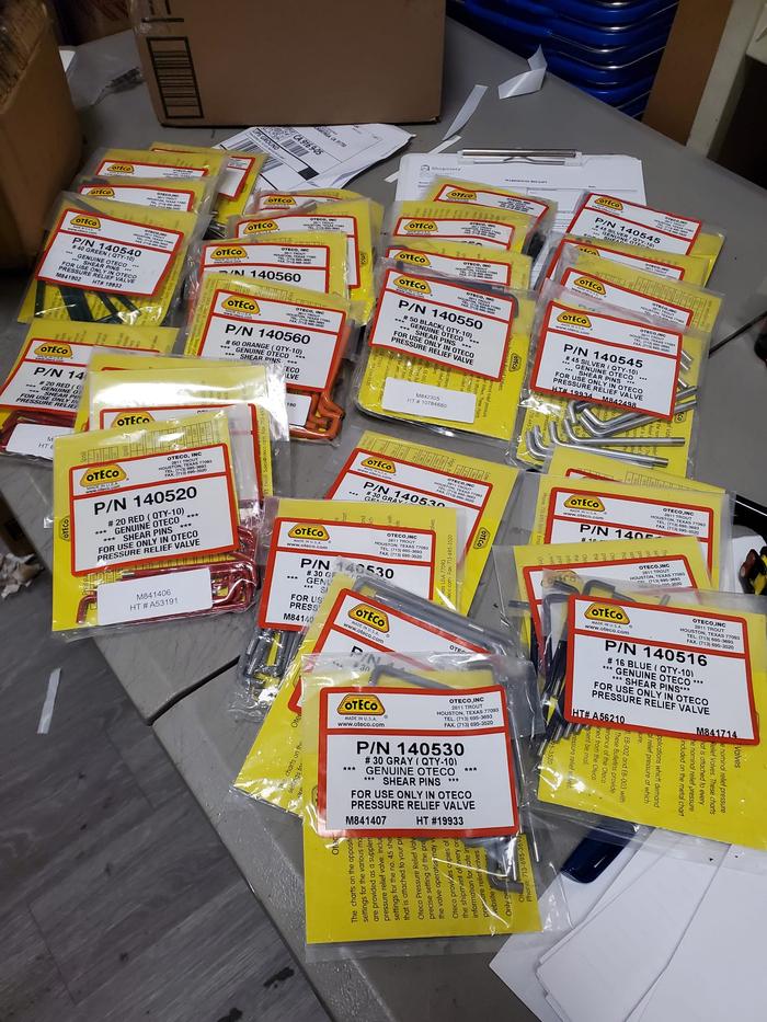 Jual Oteco Shear Pin for Pressure Relief Valve (PRV) Original - Kota ...