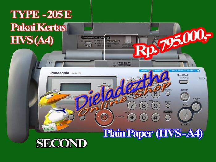 Jual Mesin Fax Panasonic Plain Paper Faximile Pakai Kertas HVS Facsimile - 205-SILVER - Kab ...