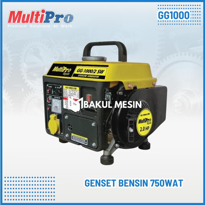 Jual mesin genset 2tak Gg1000 multipro GG 1000 generator set 750 watt - Kota Bekasi - BAKUL ...