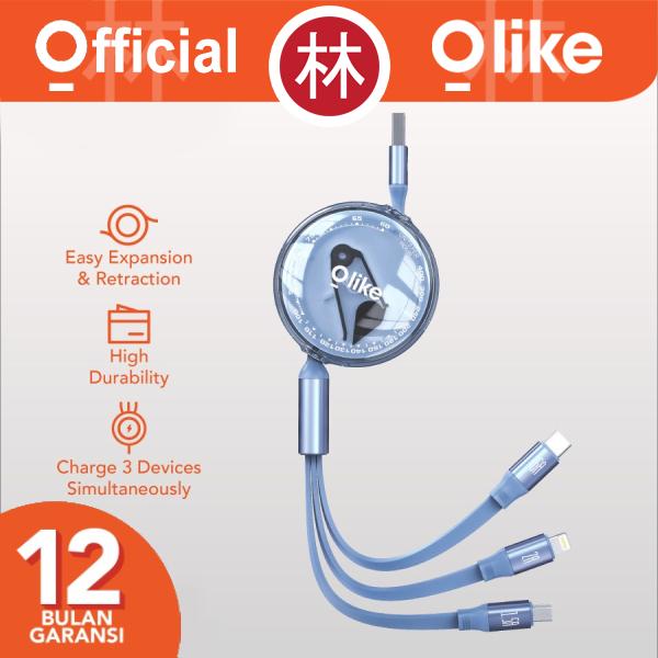 Promo Olike D104 Kabel Data 3 in 1 Micro/Type-C/Lightning Fast Charging ...