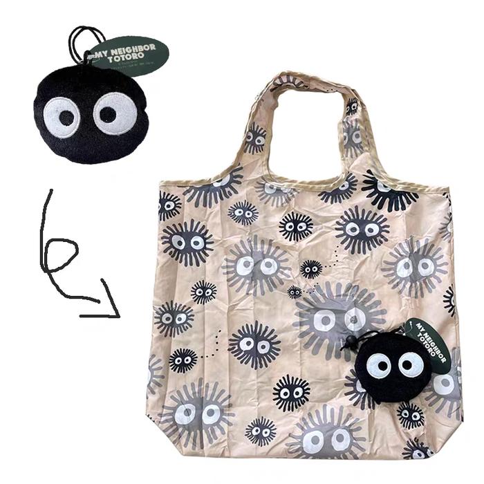 Jual GHIBLI Totoro Coal Studio Shopping Tote Bag Tas Belanja ORI ...