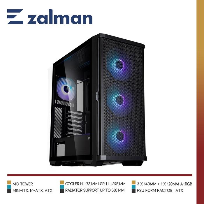 Promo ZALMAN Z10 PLUS | ATX Mid Tower Case Cicil 0% 3x - Jakarta Pusat - Nano Komputer | Tokopedia