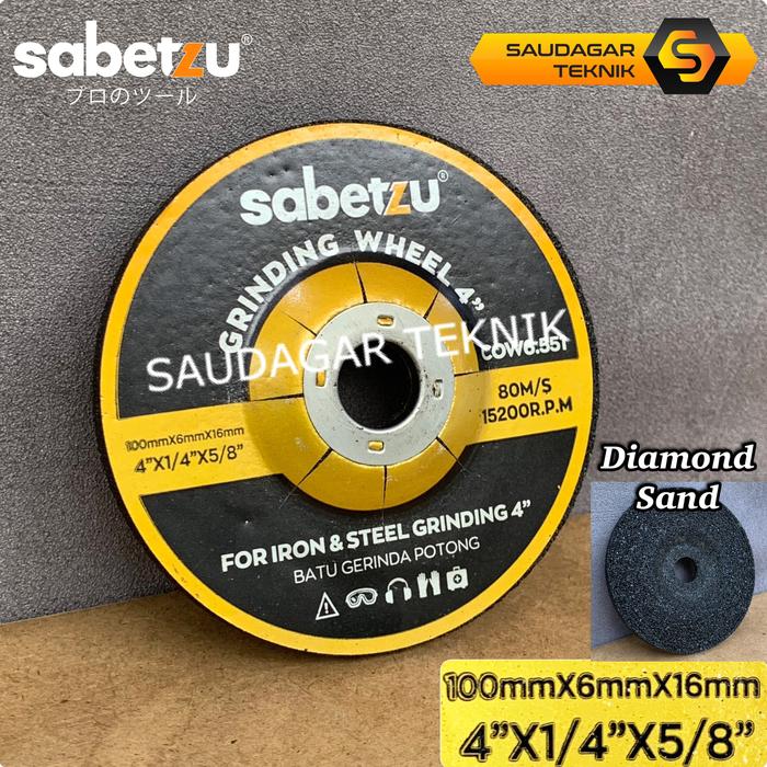 Jual Batu Gerinda Poles 4 Inch Sabetzu Mata Gerinda Poles Besi ...