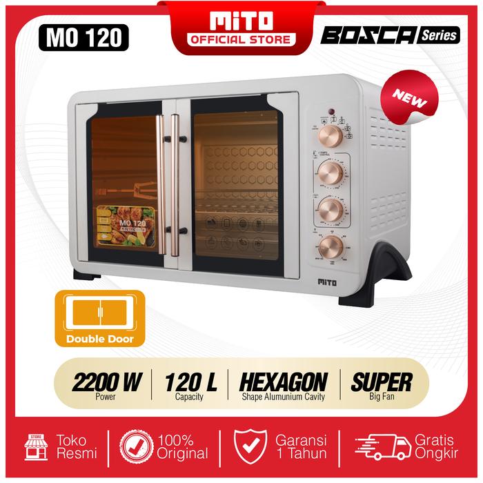 Promo MITO Oven Listrik Bosca Series MO120 double door 120L - White Cicil 0% 3x - Kota Tangerang ...