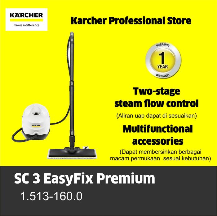 Jual Steam Cleaner SC 3 EasyFix Premium *EU (white) 1.513-160.0 - Kab ...