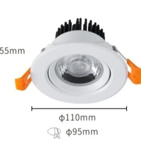 Jual downlight spotlight 12 watt COB LED cahaya 3000k / 4000k /6500k ...