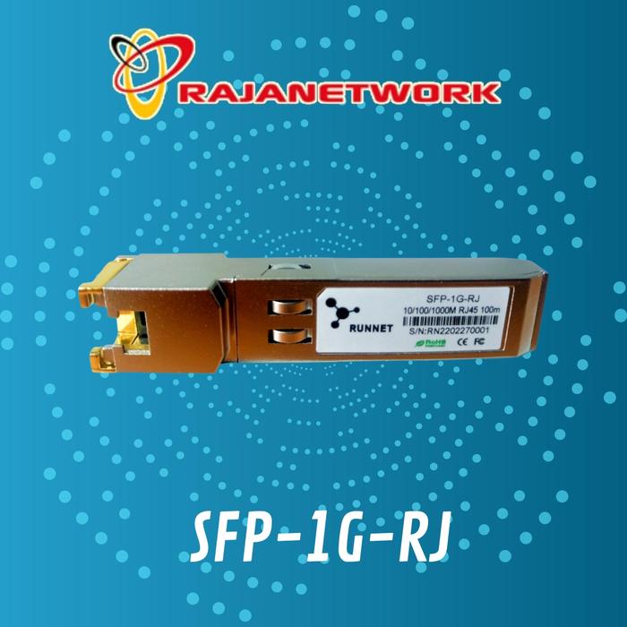 Jual Runnet SFP-1G-RJ 10/100/1000M SFP Transceiver RJ45 interface, up to 100M - Jakarta Pusat ...