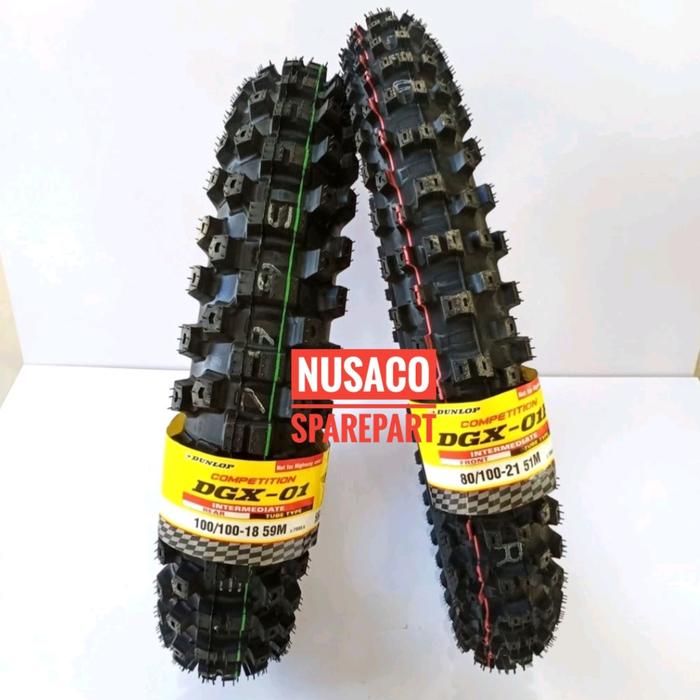 Jual Ban Luar Trail Dunlop 100/100-18 DGX-01 Non Tubeles Trail ...