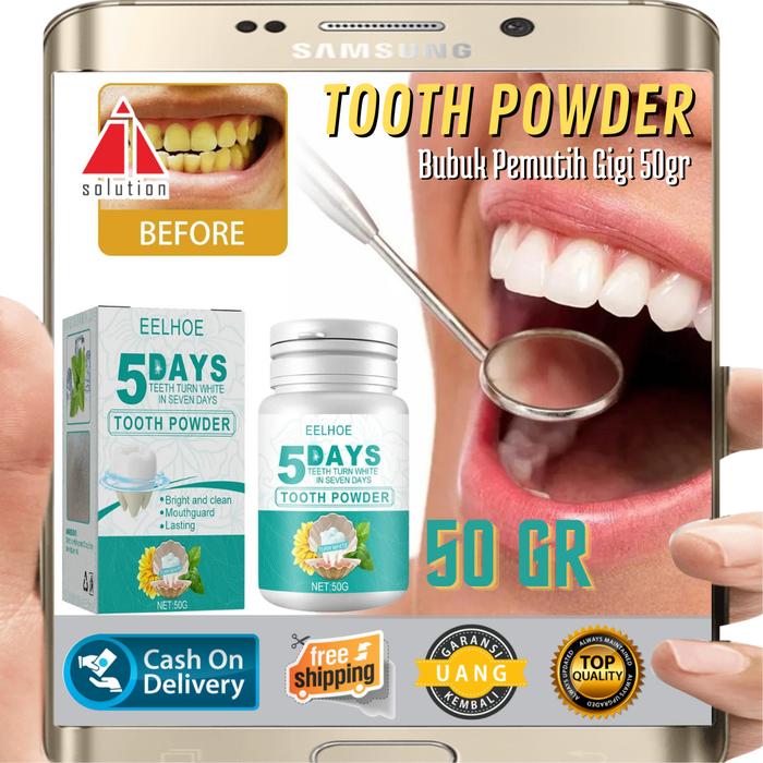 Jual EELHOE 5 Days Tooth Powder 50gr - EELHOE Bubuk Pemutih Gigi 50gr ...