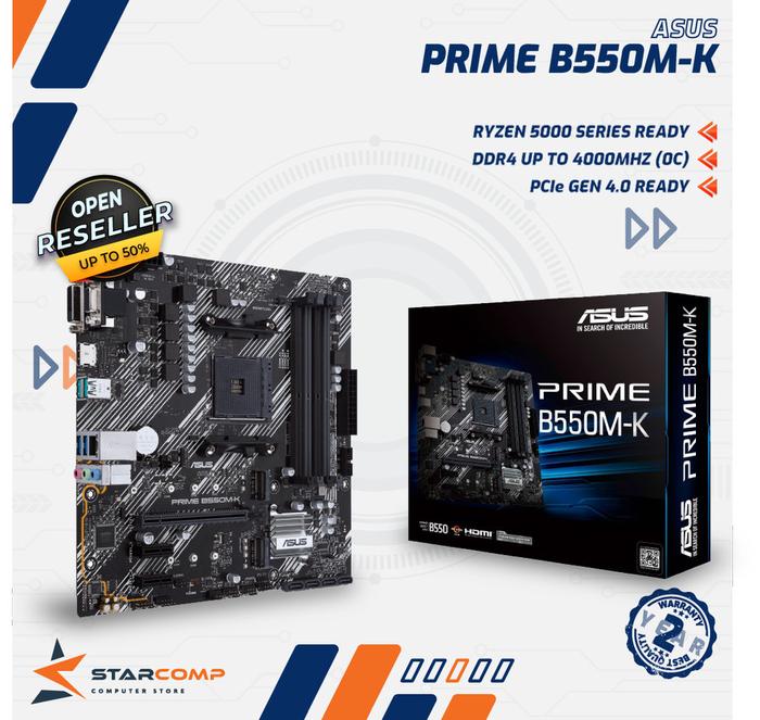 Promo ASUS PRIME B550M-K MOTHERBOARD AMD AM4 B 550 mATX Cicil 0% 3x - Kab. Sukoharjo - Starcomp ...