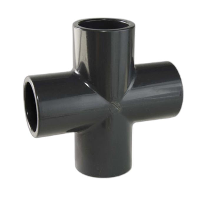 Jual Cross PVC SCH80 ANSI 1-1/2 inch Tee Cross Tee SCH80 UPVC ASTM ...