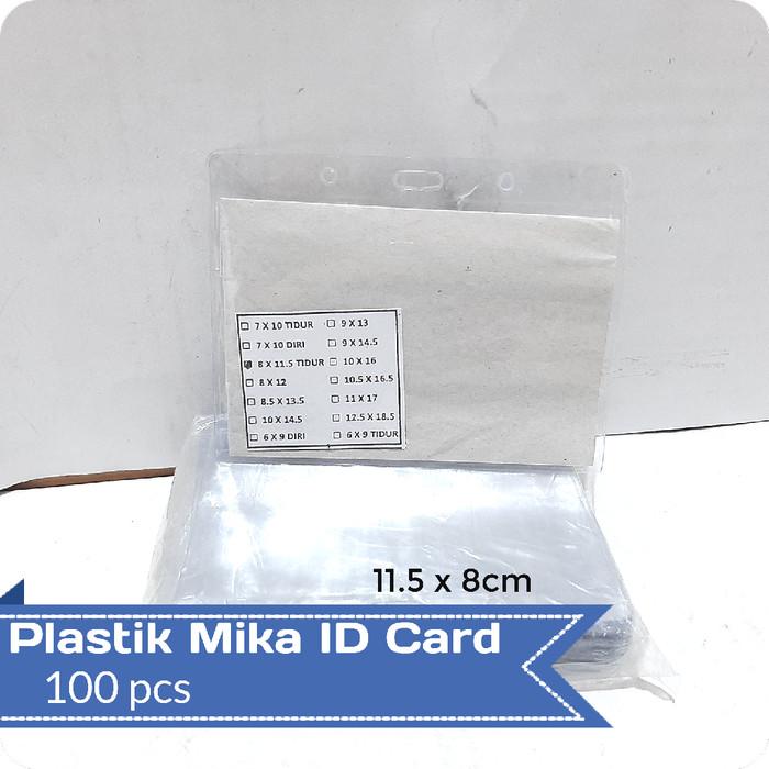 Jual Plastik Mika Name Tag ID Card 100pcs - 11 x 17 Berdiri - Kota ...