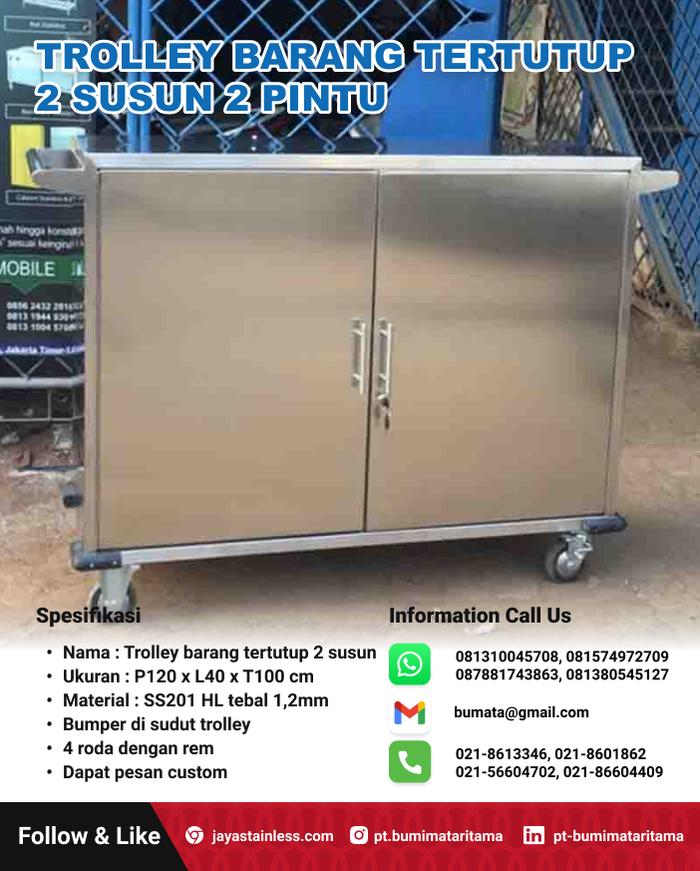 Jual Trolley Barang Tertutup 2 Susun 2 Pintu - Jakarta Timur - PT Bumi ...
