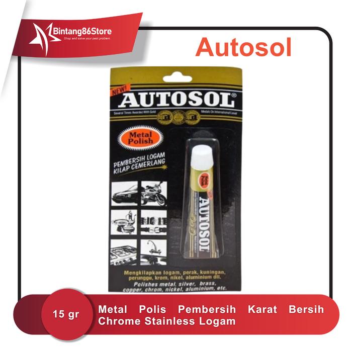 Jual Autosol 15gr Metal Polis Pembersih Karat Bersih Chrome Stainless Logam - Kota Tangerang ...