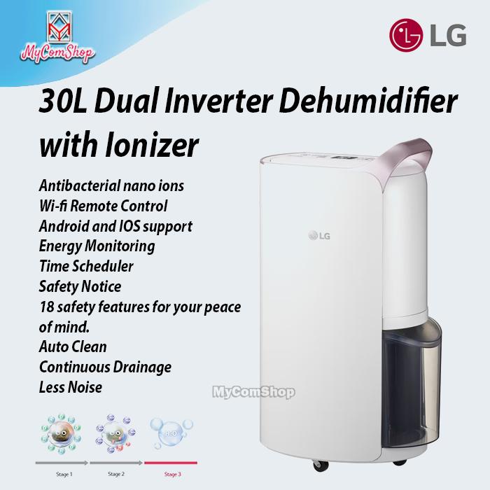 Jual LG 30L DUAL INVERTER DEHUMIDIFIER WITH LONIZER - MD19GQGA1 ...