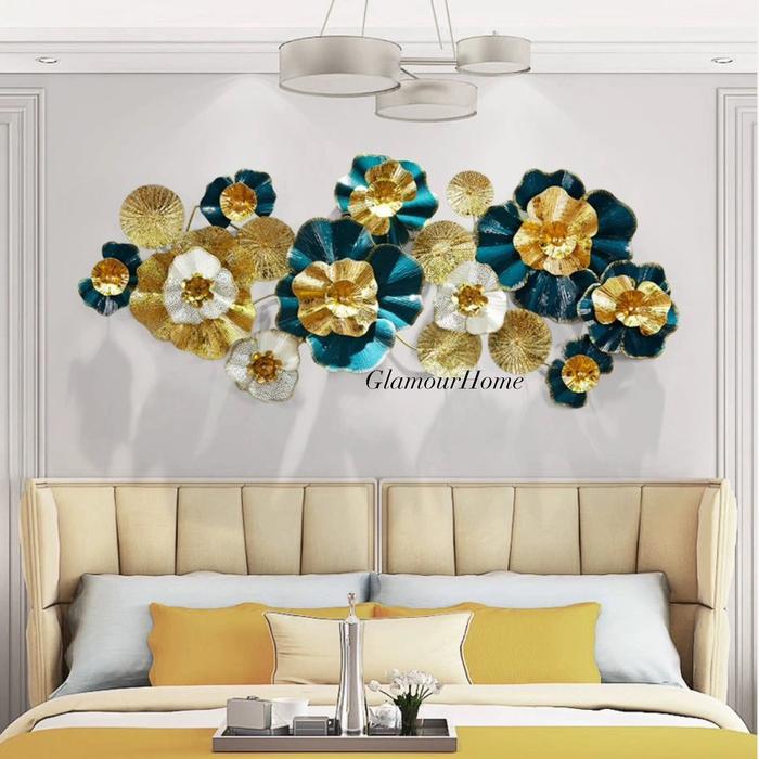 Jual Merlin Luxury Wall Decor Flower Metal Iron / Hiasan Dinding Besar ...
