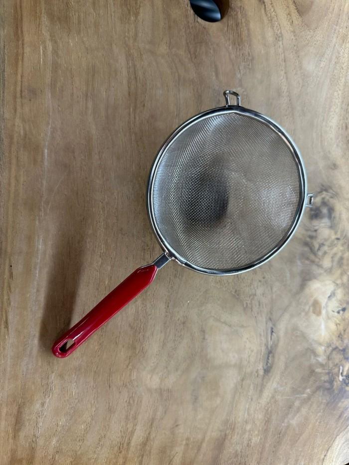 Jual Saringan /strainer / saringan gagang merah 12 cm panjang 27 ...