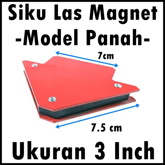 Jual Siku Las Magnet Model Panah Magnetic Welding Holder Ukuran 3 Inch ...