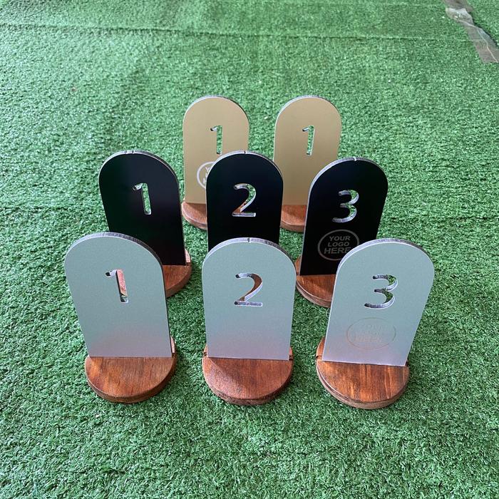 Jual Nomor Meja Model Dome Penanda Meja Cafe, Coffee Shop, Restaurant ...