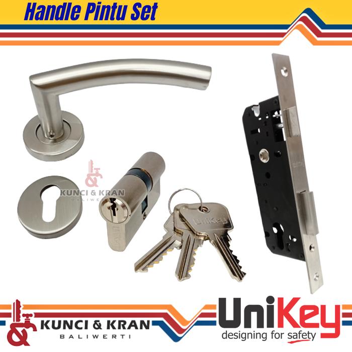Jual Handle pintu set unikey 219.52 SS+ kunci sw 001-40n + DC 021-60 Sn - Kota Surabaya - KUNCI ...